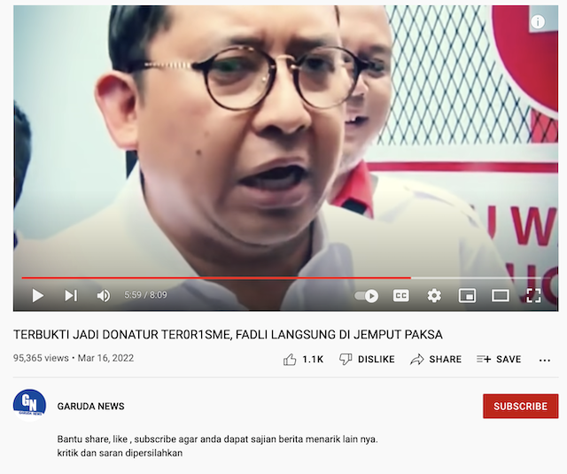 [Cek Fakta] Fadli Zon Dijemput Densus 88? Ini Faktanya